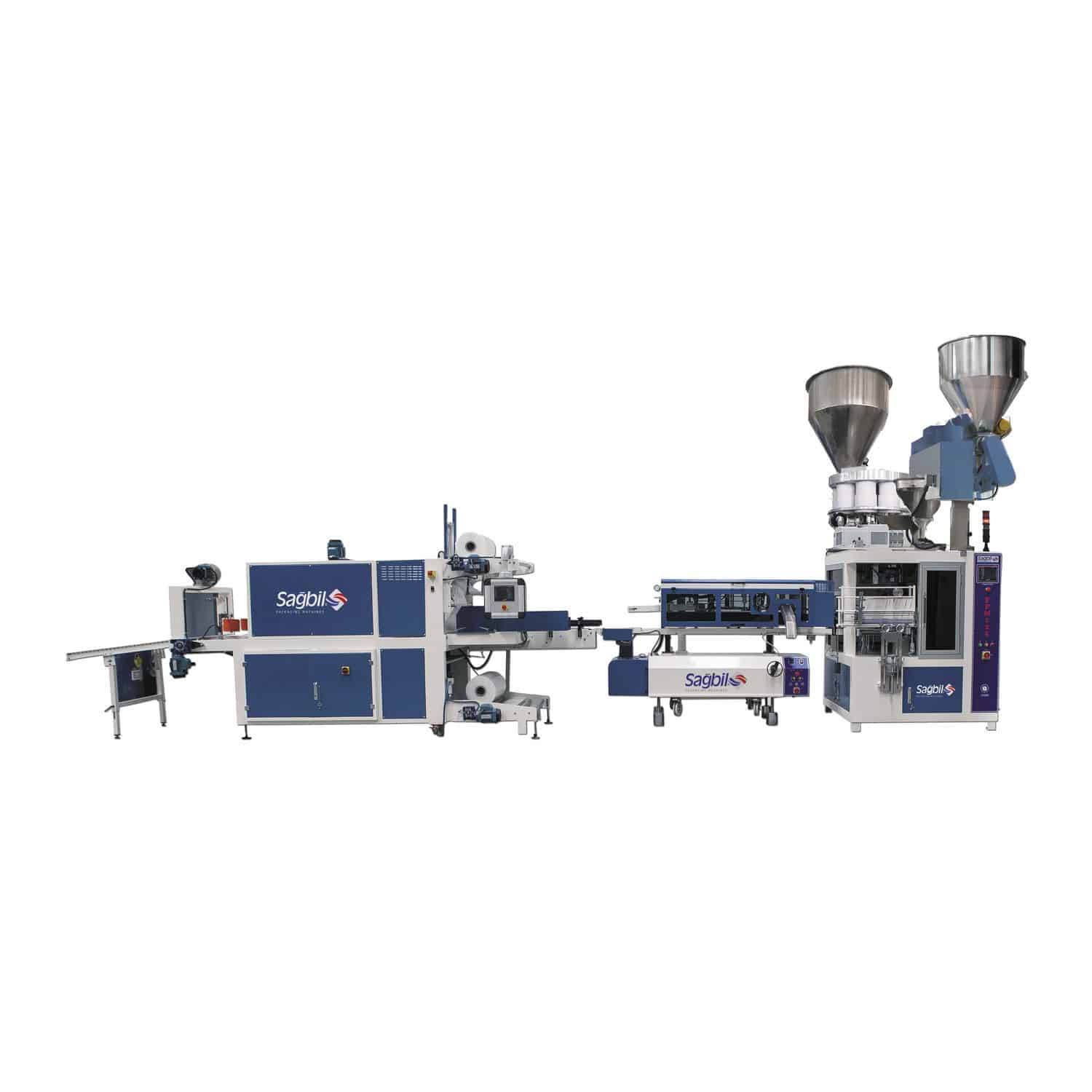 卧式装袋机 - SAM FPM-155 - SAGBIL PACKAGING MACHINES - H-FFS / PLC控制 / 食品工业