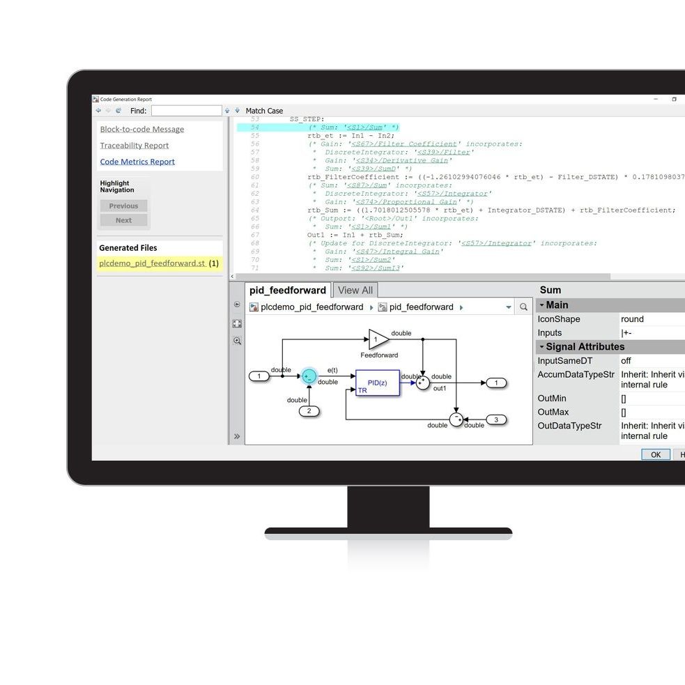 模拟软件 Simulink Plc Coder™ The Mathworks 程控器