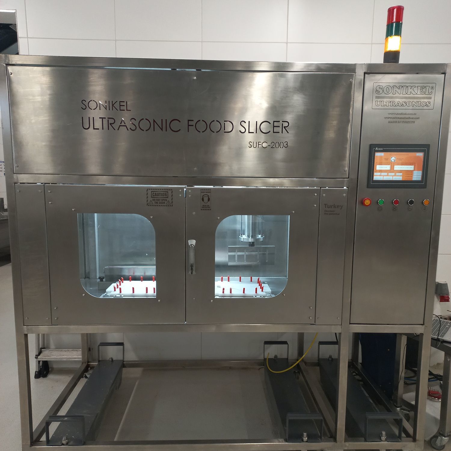 超声波蛋糕切块机 - Sonikel Ultrasonics - 自动 / 用于速冻产品