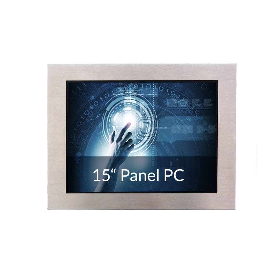 多点触摸屏式工业平板电脑 - IP65-15T-PANELPC-PCA - WES Systeme Electronic GmbH - TFT LCD / PCAP电容式触摸屏 / LED背光