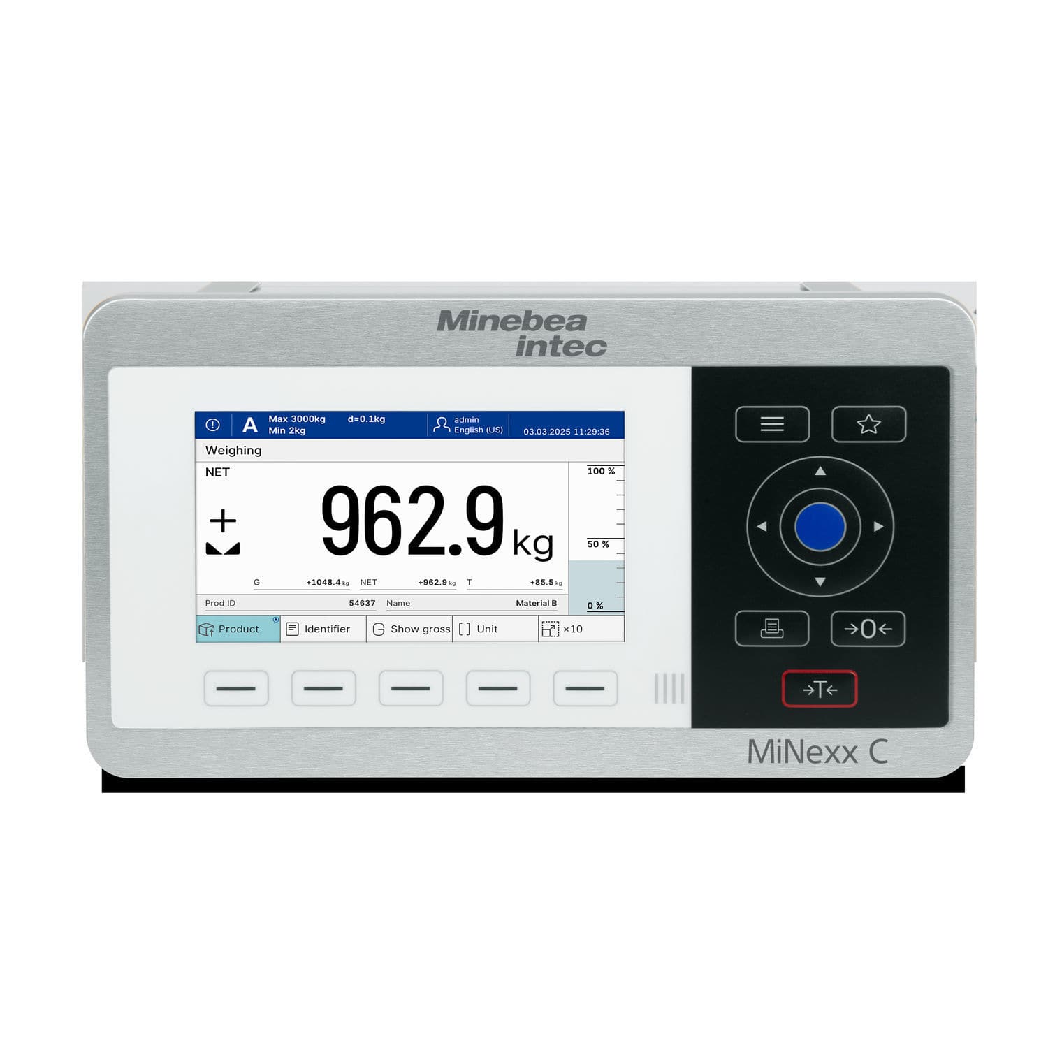 数码称重仪表 - MiNexx® C - Minebea Intec GmbH - 带触摸屏 / 台式 / 壁挂安装