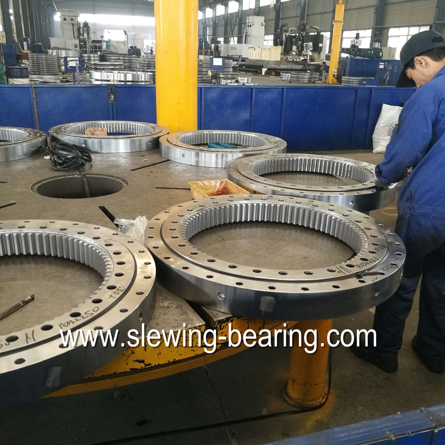 外齿回转支承 - 02 series - XUZHOU FENGHE SLEWING BEARING CO.,LTD - 滚筒 / 单列 / 双排