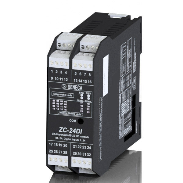 数字输入模块 - ZC-24DI - SENECA | AUTOMATION INTERFACES - ModBUS RTU / RS485 / CANopen