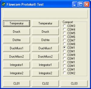 测试软件 - flowcom Protokoll - systec Controls - 流量计 / Windows