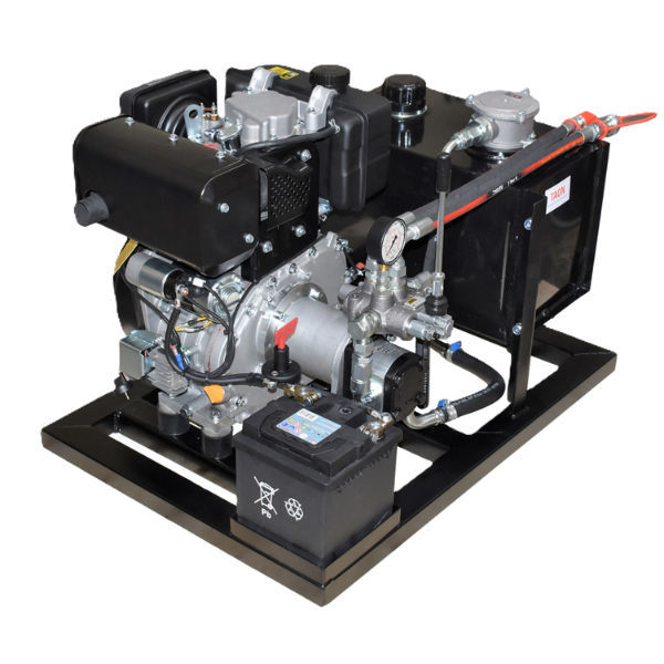 柴油机液压泵站 - DP10-01 - Taon Hydraulik Komponenter ApS - 紧凑型 / 定制 / 固定式