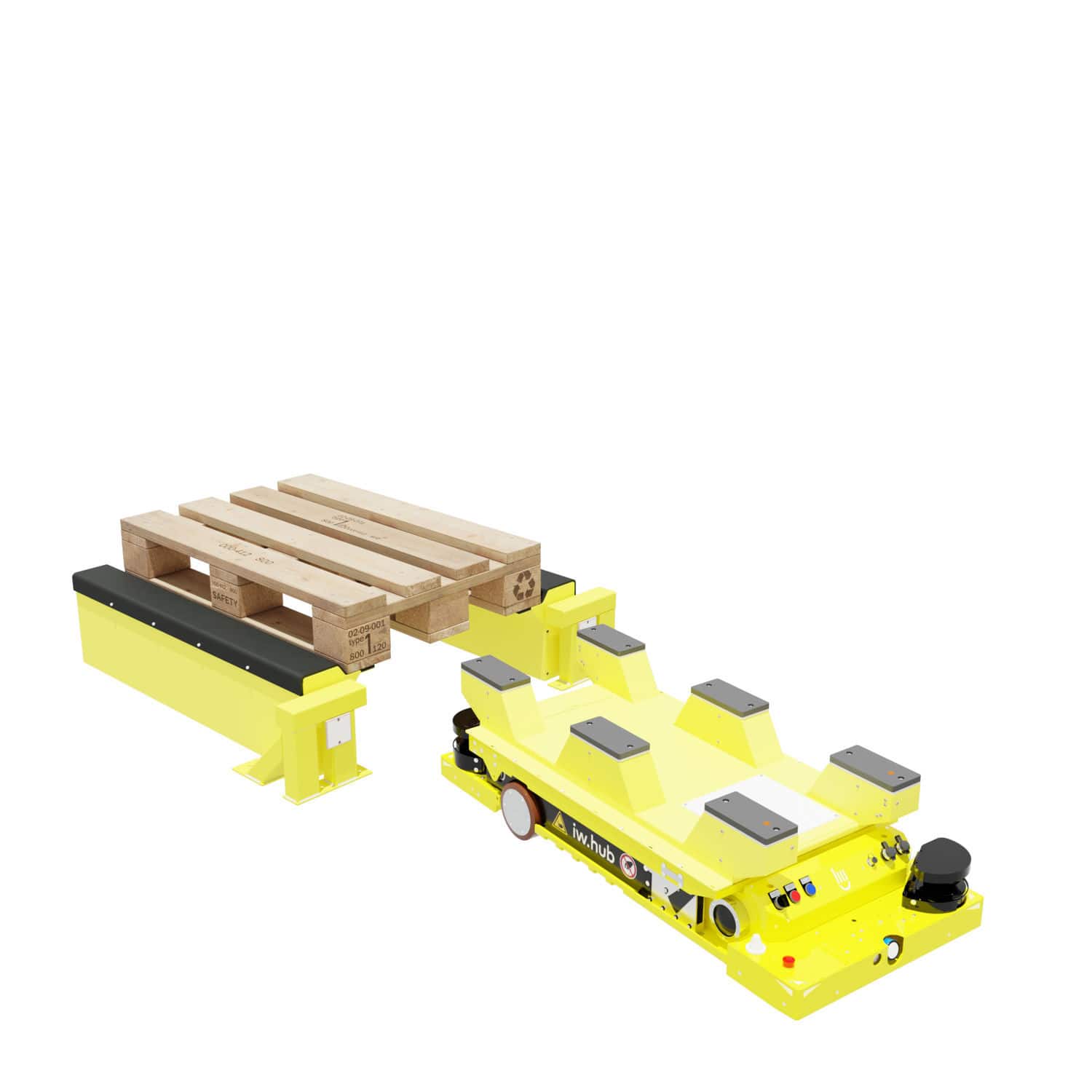 操控货盘AMR - iw.hub - idealworks - 电动 / 协同操作
