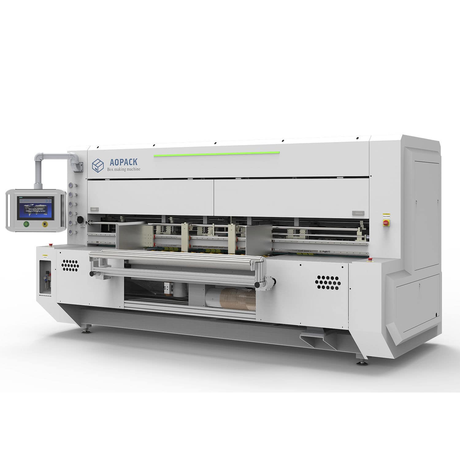 波形制盒机 - BM3000-HD - AOPACK LTD. - 中央裂缝式 / 自动 / 大容量