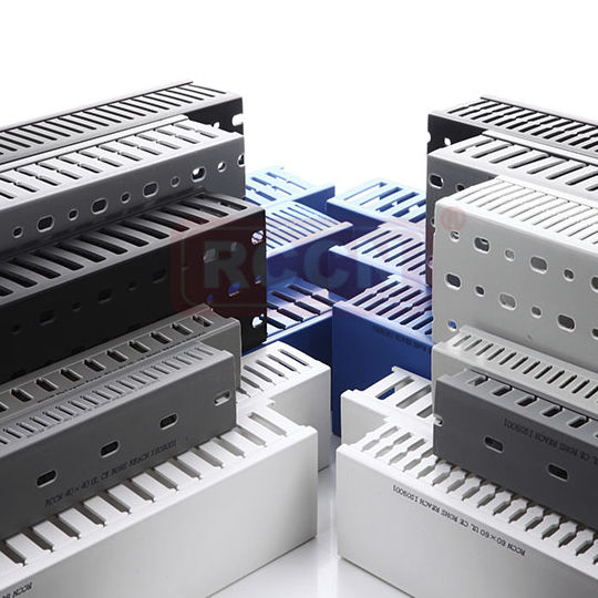 电缆连接线槽 - VDRF series - Shanghai Richeng Electronics - PVC / 凹凸 / 刚性