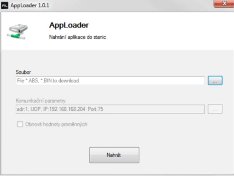 控制软件 - AppLoader - AMiT, spol. s r.o. - 配置 / 备份 / 以太网