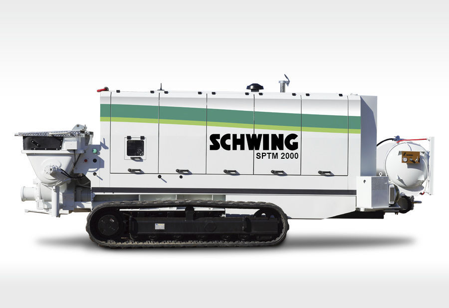 履带式混凝土泵车 - SPTM 2000 - SCHWING GmbH - 用于不平地形