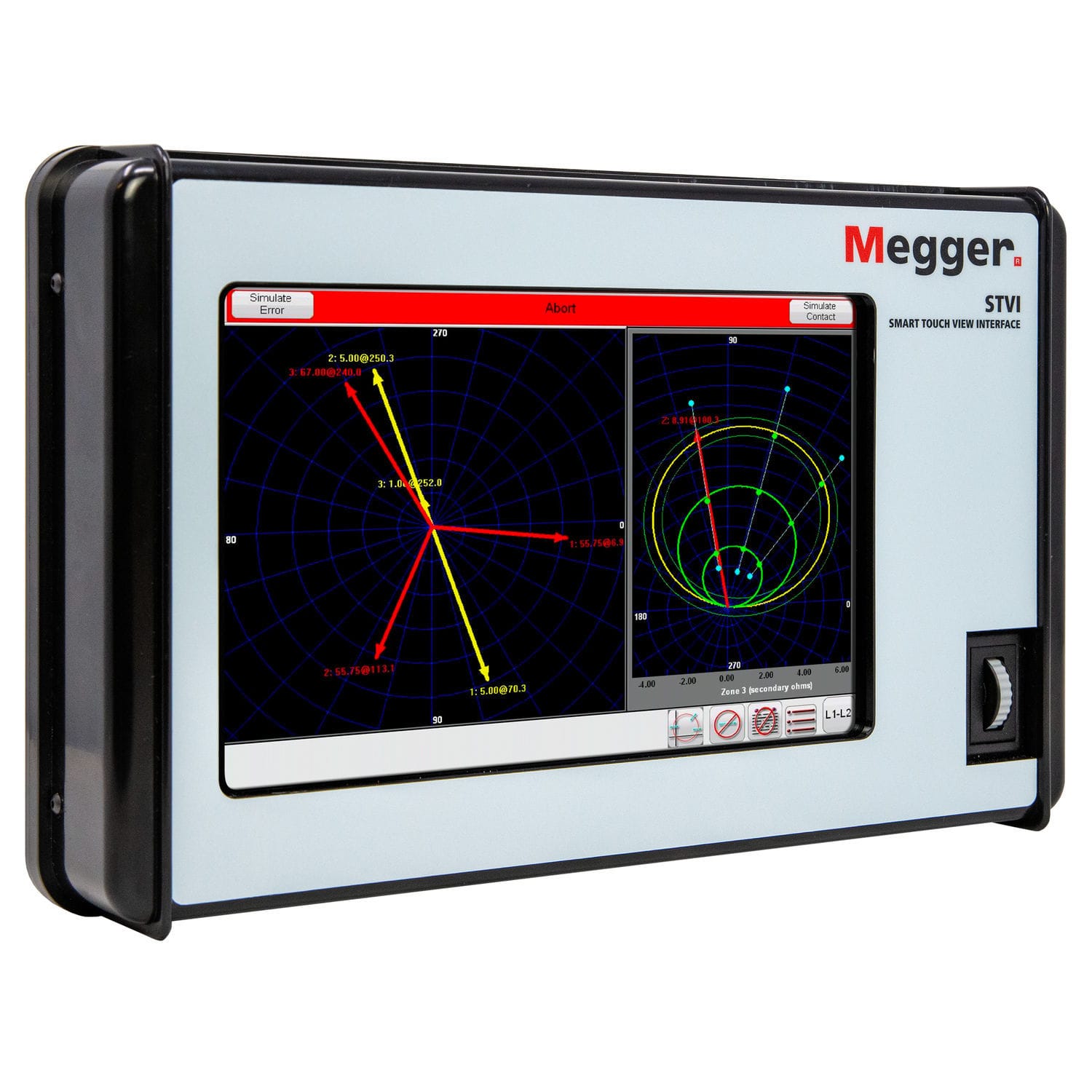 便携式控制终端 - STVI-10 - MEGGER/梅格 - 触摸屏 / TFT LCD / USB