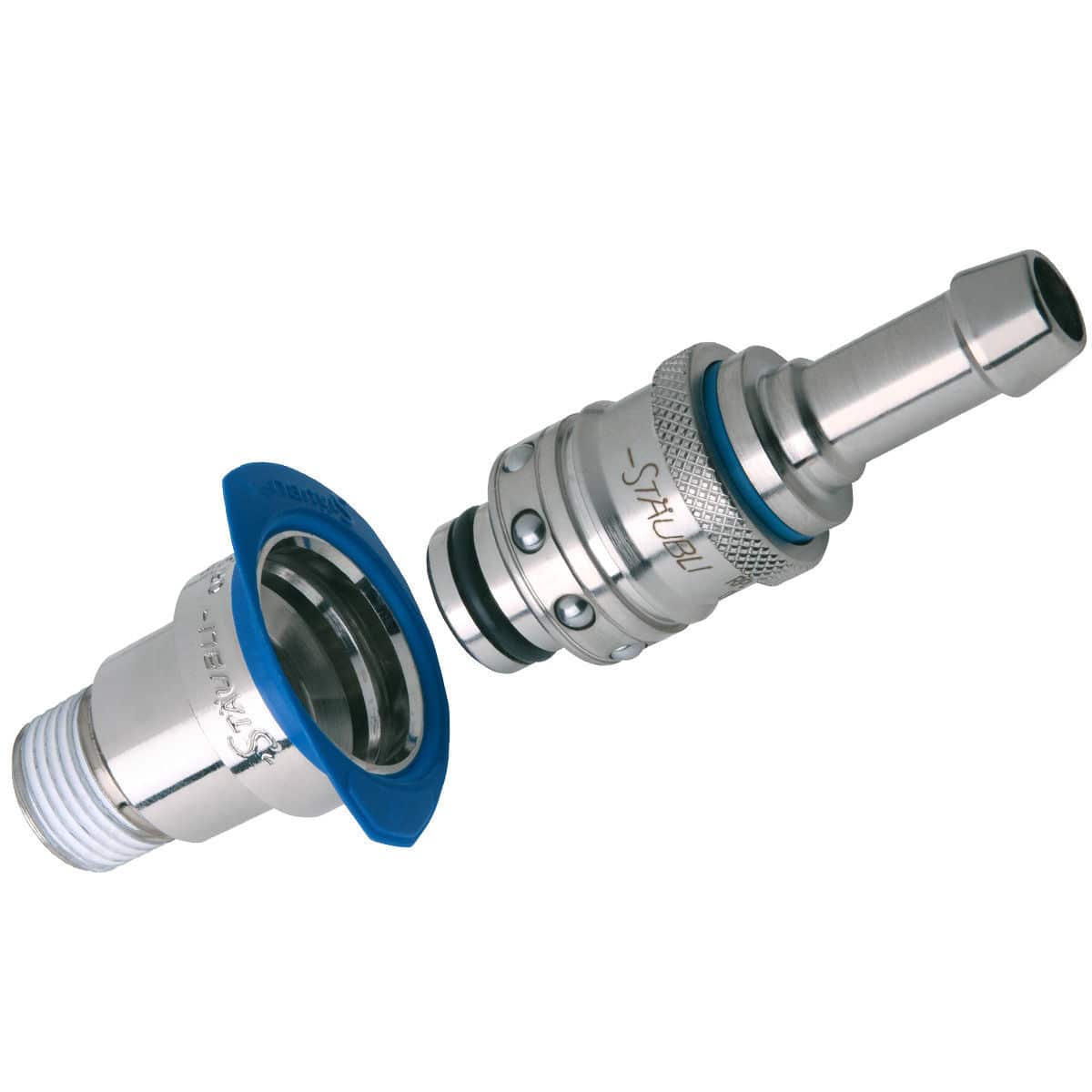液压接头 - RPL - Stäubli Fluid Connectors/史陶比尔 - 快速 / 镀镍黄铜 / 紧凑型