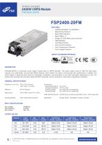 台式电源 - FSP2400-20FM - Sparkle Power - AC/DC / 短路保护 / 带过电流保护