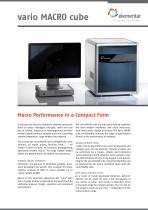 氧气分析仪 - vario MACRO cube - Elementar - 氮 / 氢 / 氯