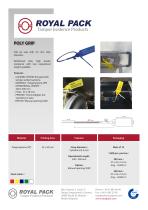 聚丙烯安全封条 - Poly Grip - ROYAL PACK - 集装箱 / 箱包 / 用于运输业