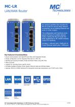 通信路由器 - 100800 - MC Technologies GmbH - 以太网 / LAN / WAN