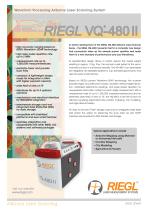 2D扫描仪 - VQ-480II - RIEGL LMS - 远程测量用 / 激光 / LIDAR