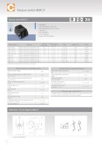 隔膜压力开关 - MDR 21 - Condor Pressure Control GmbH - 用于水 / 用于空气