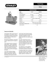 离心泵 - TP03 - Stanley Infrastructure - 废水 / 电动 / 浸没式