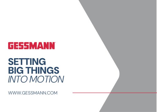 W. GESSMANN GmbH 所有产品目录和PDF技术手册