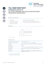 硅压阻式温度传感器 - TSic 506F/503F/501F - Innovative Sensor Technology IST AG ...