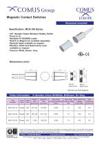 敏感开关 - MCS-100 series - The Comus Group - 单极 / 交流 / 安全