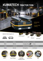 运输AGV - Tractor Tom - Kumatech B.V. - 货盘 / 电池动力 / 紧凑型