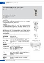 弹簧止回阀 - HPC08 - Hydrabase - 芯式 / 螺旋式 / 高压