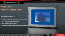 Windows 10平板电脑 - RGD-TPC-AX1205T-0001 - Key Technology Rugged System Limited - Windows 7 / Linux ...