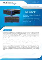 BERT测试仪 - ML4079E - MultiLane - 传输率 / 用于电缆 / 用于硬件