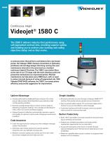 连续喷墨型打印机 - 1580 C - VIDEOJET/伟迪捷 - 落地 / 彩色 / 工业