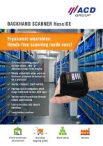 可穿戴式条码扫描仪 - HasciSE AR - ACD Elektronik GmbH - 1D / 2D / 用于仓库