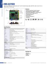 Mini-ITX主板 - MIX-Q370D2 - AAEON/研扬科技 - 工业